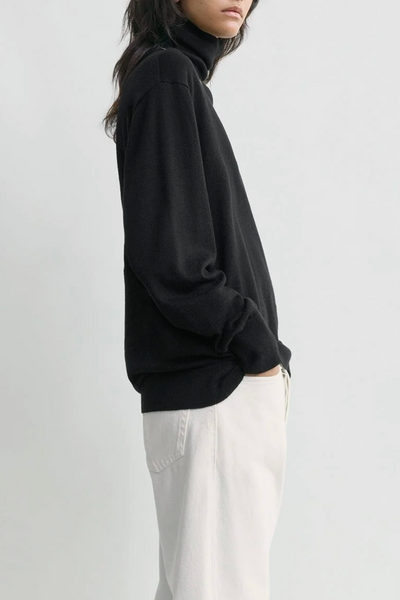Merino Turtleneck - Black – Hero Shop
