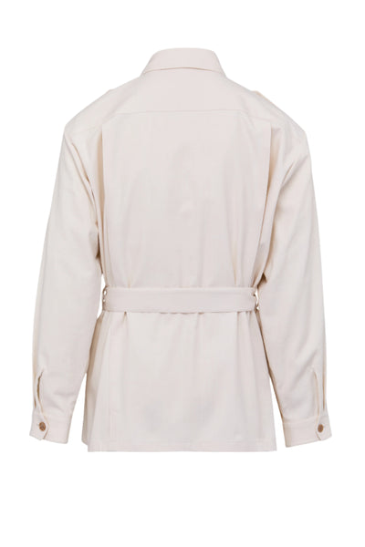 Robin Jacket in Cotton Twill - Off White – Hero Shop